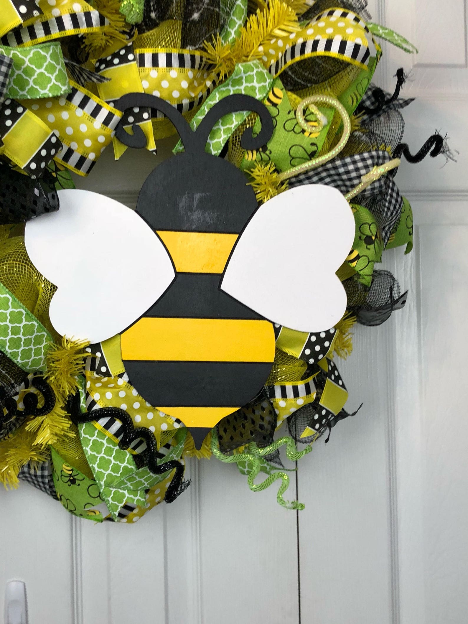 Bee Wreath Tutorial Wreath Tutorial Spring Wreath Tutorial Etsy