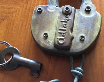 Lock and Key Steampunk Ring in Brass EXCLUSIVE DESIGN