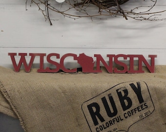 Wisconsin Cutout | Etsy