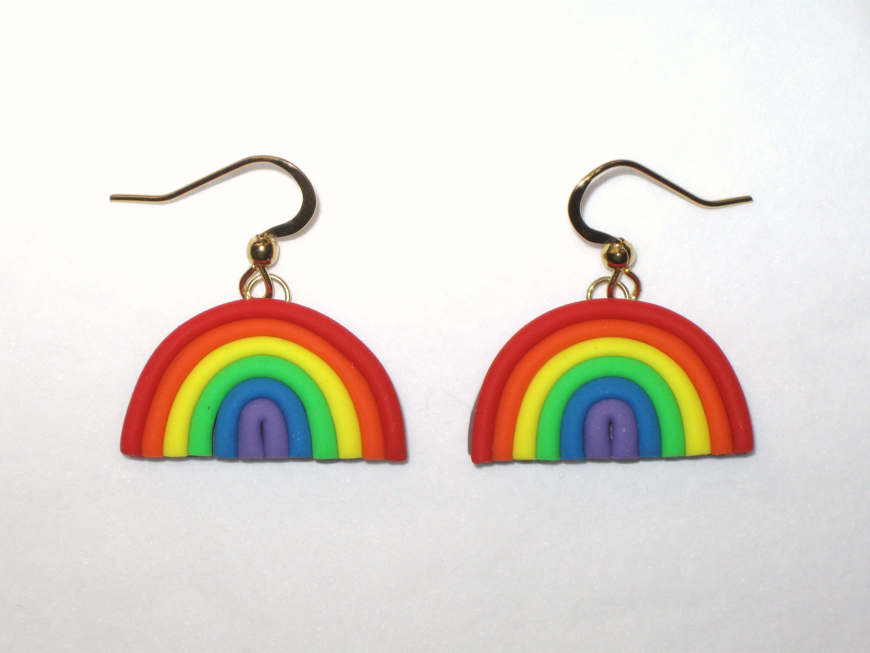 Rainbow Earrings,colorful Rainbow Earrings,pride Earrings,rainbow Charm ...