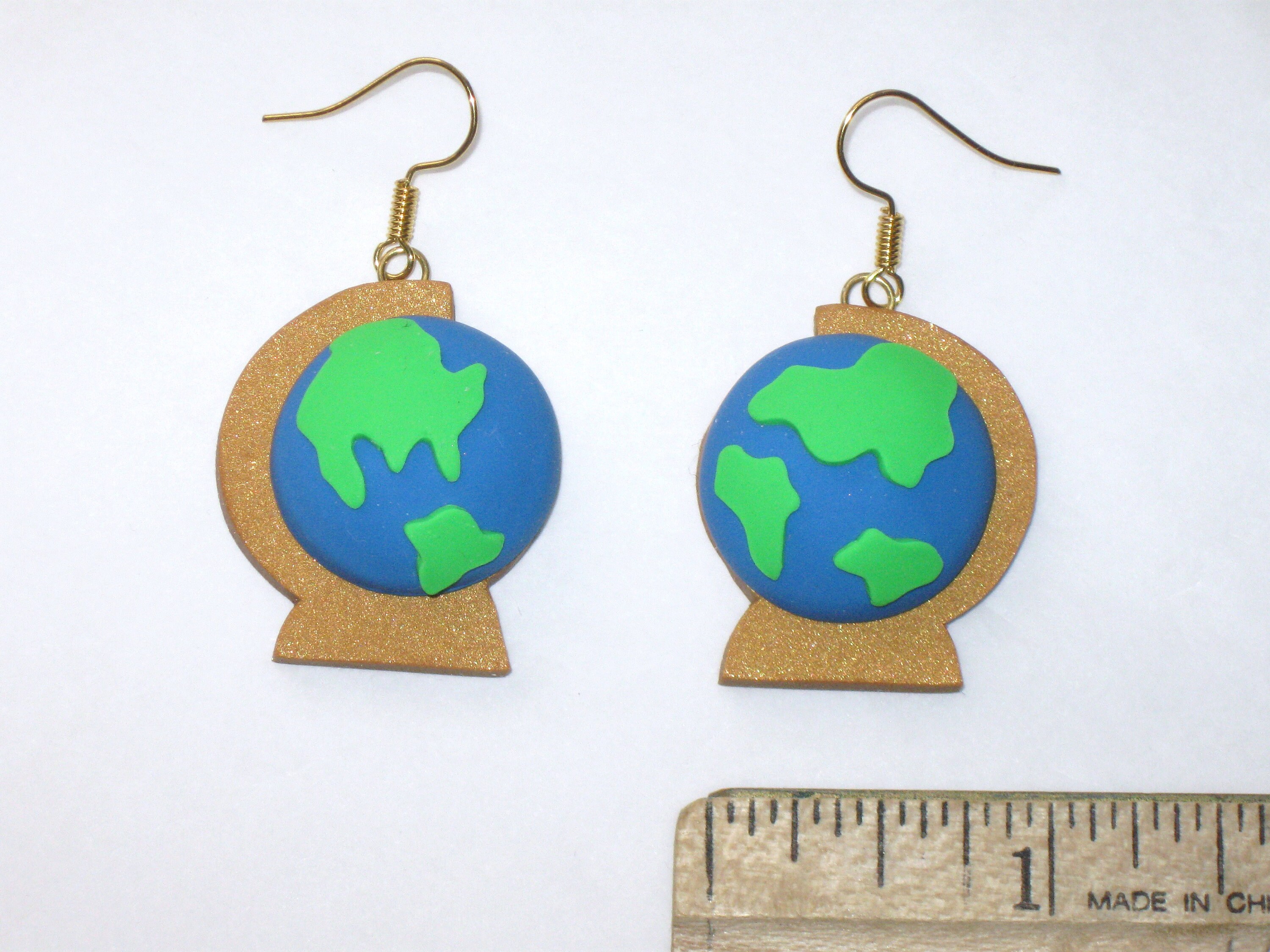 Globe Earrings,map Earrings,world Map Earrings,teacher Earrings ...