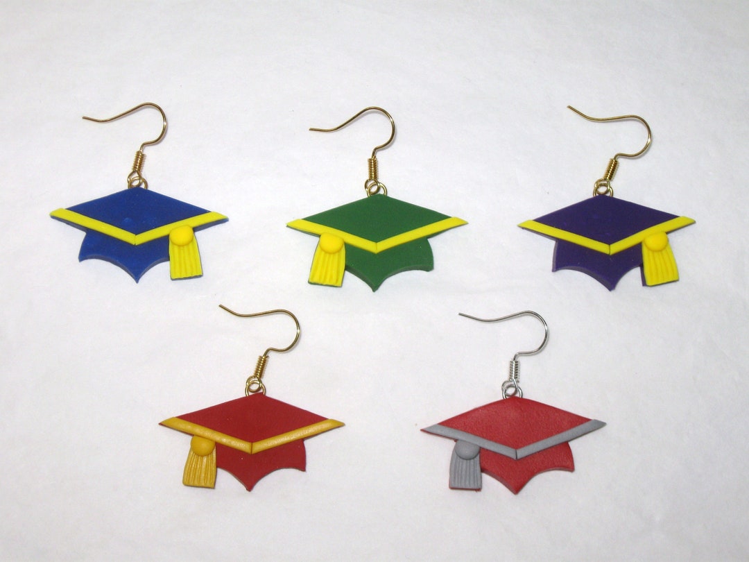 Graduation Cap Earrings,graduation Earrings,graduation Gift,graduate ...