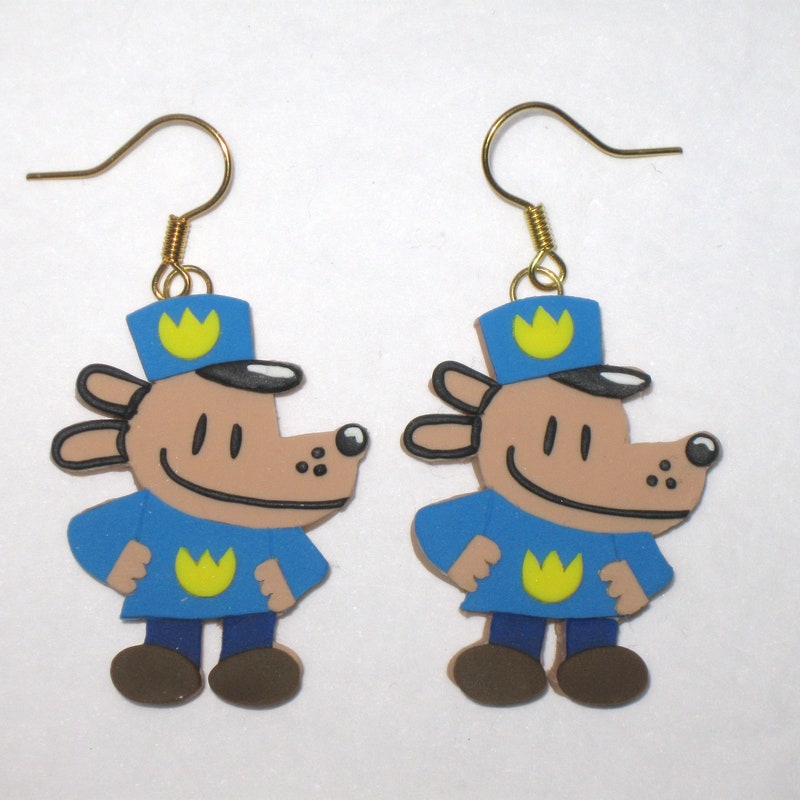 Clay Earrings for Librarian - Etsy