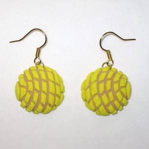 Concha Earrings,pan Dulce Earrings,mexican Sweet Bread Earrings,yellow ...