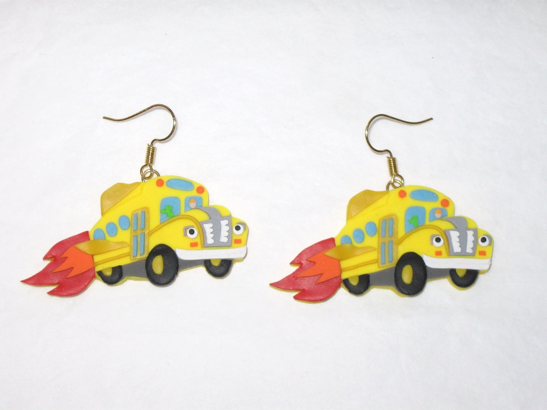 School Bus Earrings,magic School Bus Earrings,bus Earrings,teacher ...