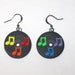 Record Earrings,rainbow Music Note Earrings,phonograph Record Earrings ...