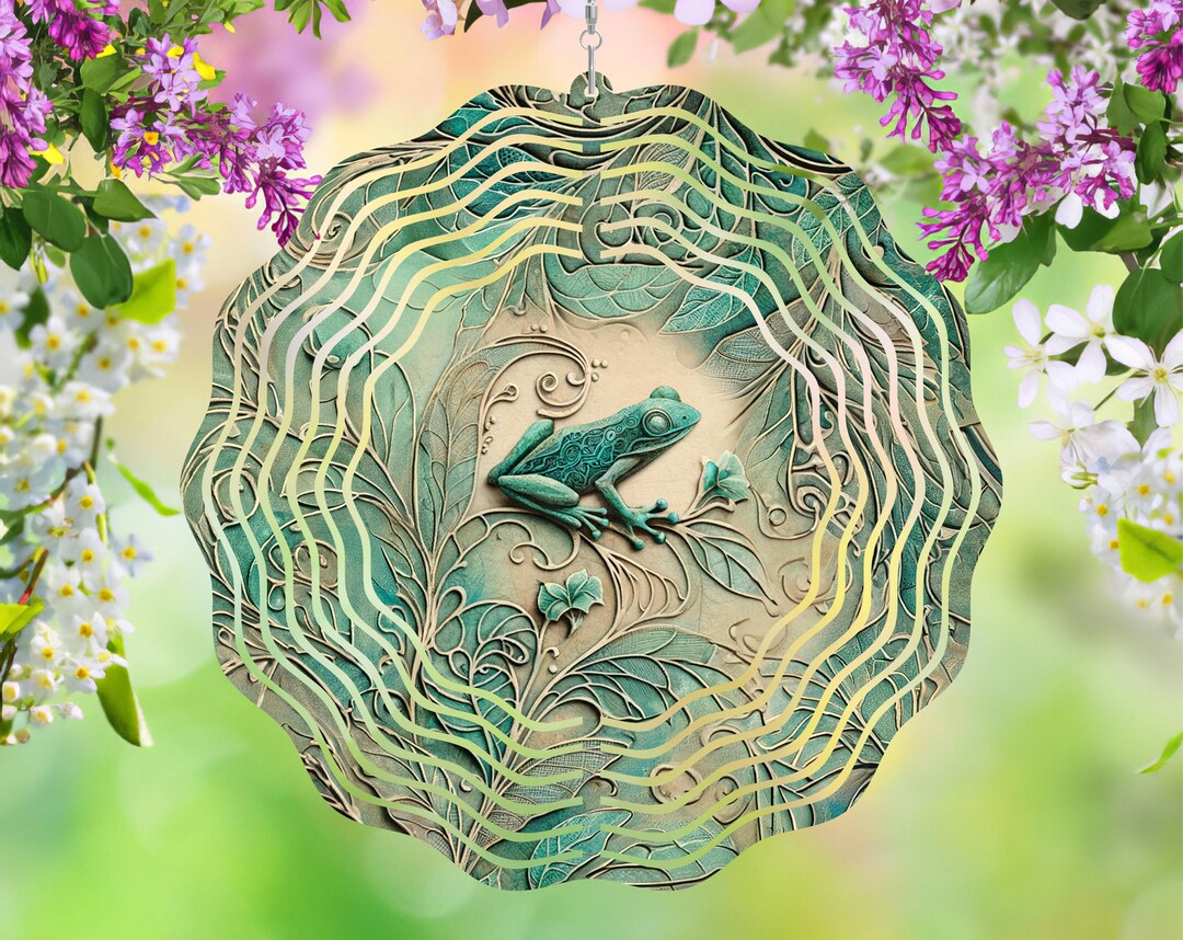 Frog Wind Spinner Png Wind Spinner Sublimation Design Windspinner Home ...