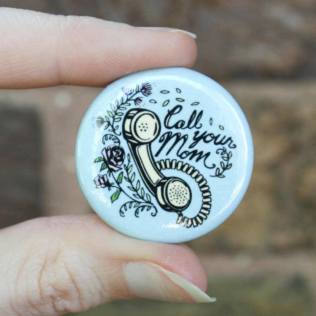 2-pack Call Your Mom Buttons - Etsy