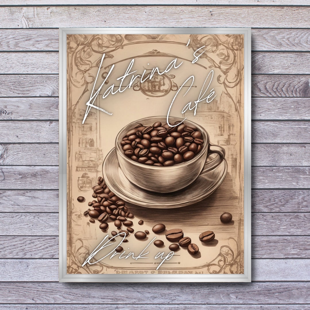 Vintage Coffee Signs for Kitchen, Barista, Metal Wall Art, Cafe, Home ...