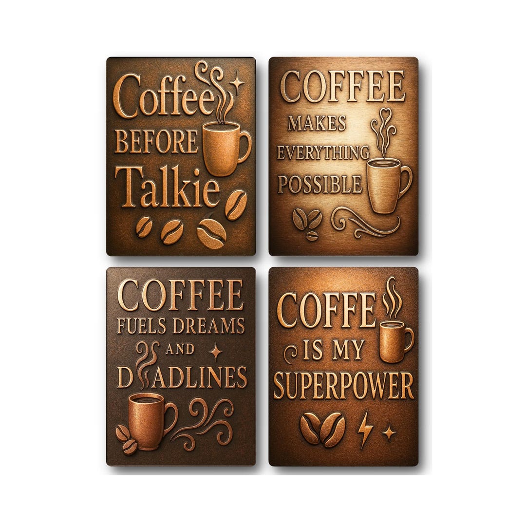 Kitchen Plaques - Coffee Wall Art Metal Signs - 6 Options - Etsy