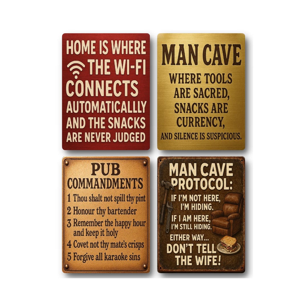 Funny Bar Signs - Man Cave Decor, Drinking Quotes - Etsy