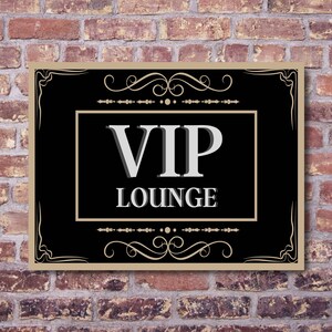 VIP Door Sign for Bar, Club, Event, Home, Gaming Room, Man Cave - Etsy