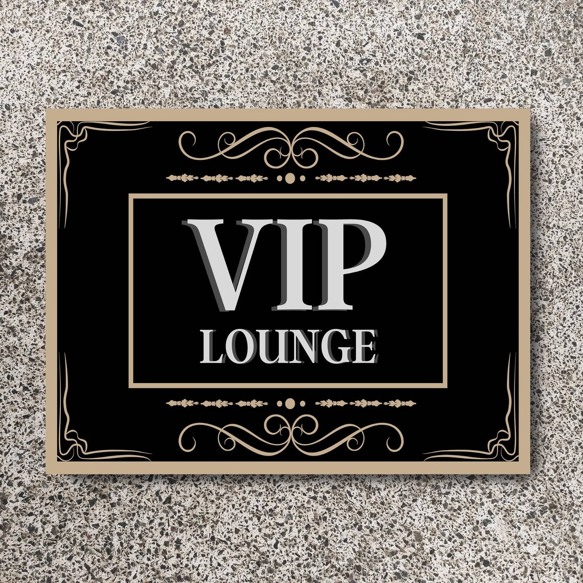 VIP Door Sign for Bar Club Event Home Gaming Room Man - Etsy