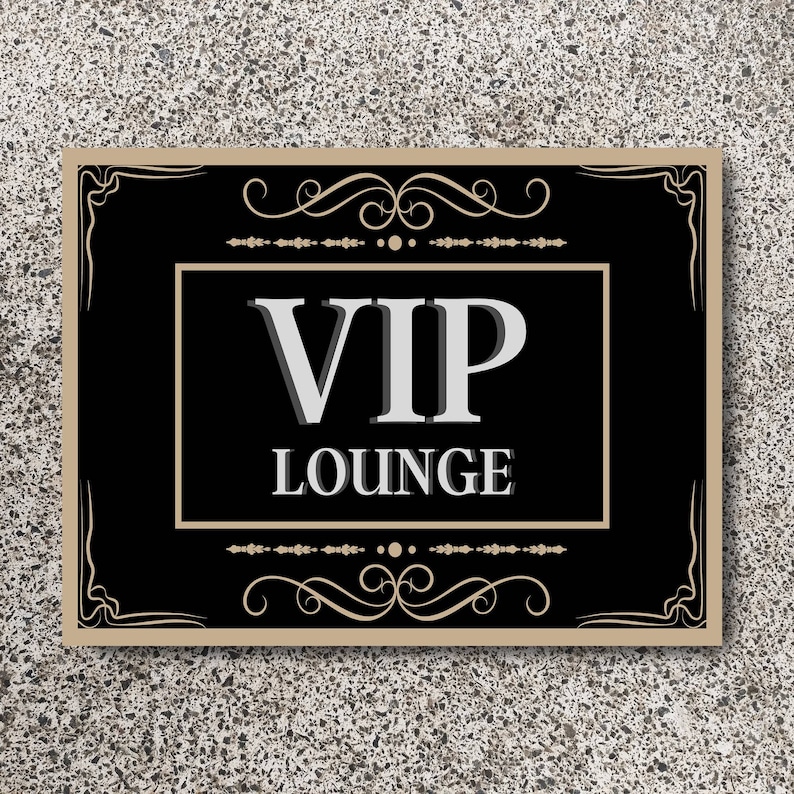 VIP Door Sign for Bar Club Event Home Gaming Room Man - Etsy
