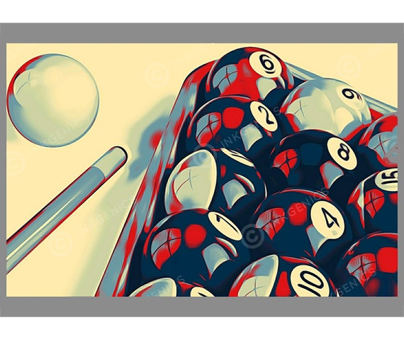 METAL SIGN 8 Ball Pool Table Billiards Sign Wall Decor | Etsy