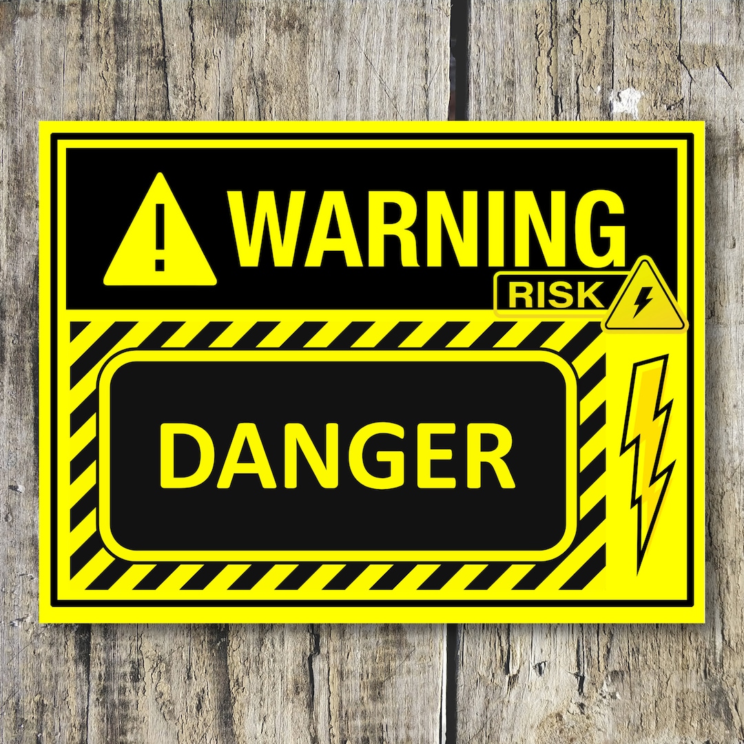 Danger Sign Outdoor Hazard Keep Out Plaque for Garden - Etsy