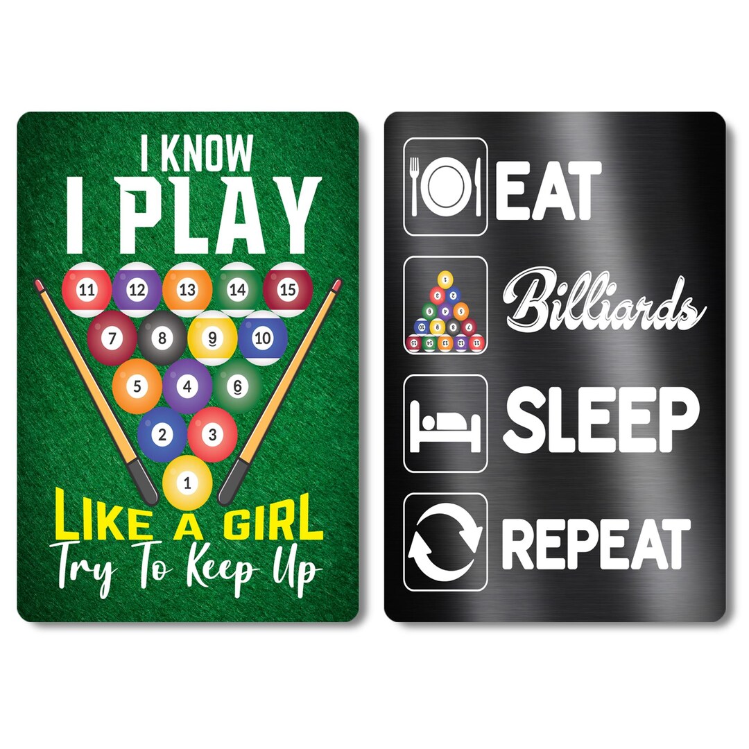 Signs for Pool Shed Snooker Room Decor, Metal Plaques for Games Room - Etsy