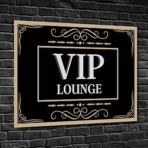 VIP Door Sign for Bar, Club, Event, Home, Gaming Room, Man Cave - Etsy