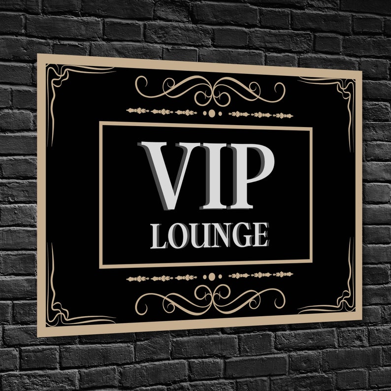 VIP Door Sign for Bar Club Event Home Gaming Room Man - Etsy