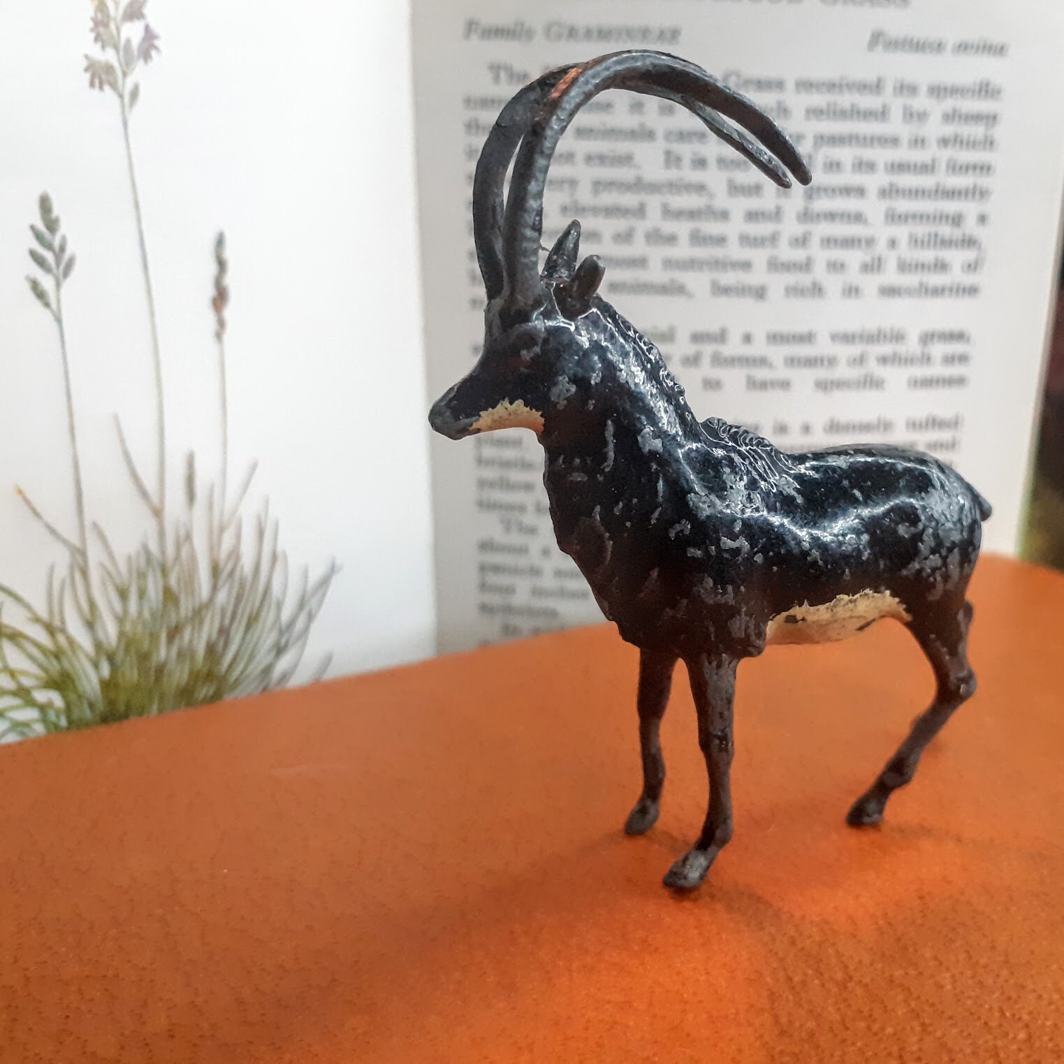 Vintage Sable Antelope Britains Zoo Cat No 945 1932 Hollow-cast Lead ...