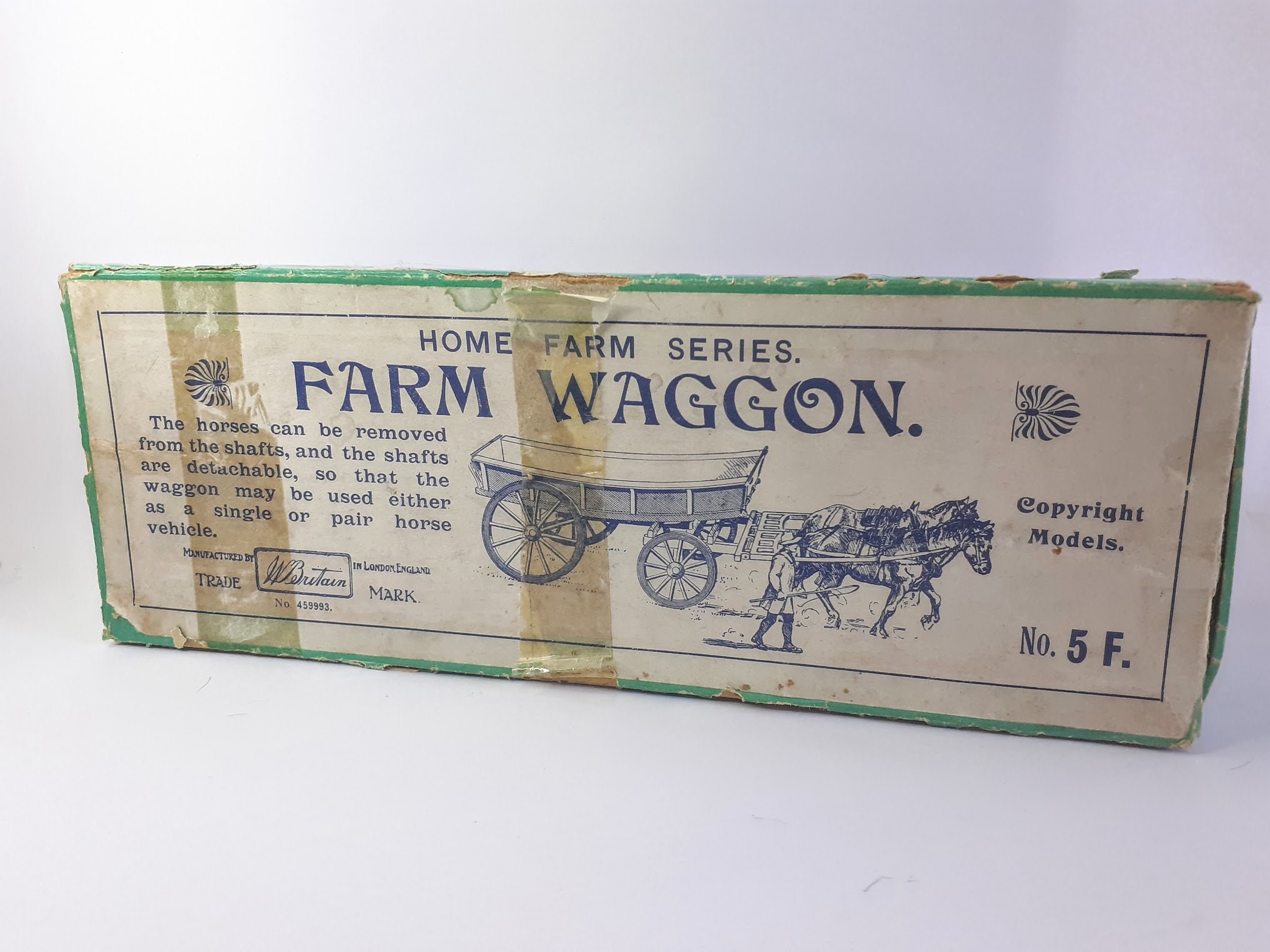 Vintage Boxed Farm Waggon Farm Hand & Two Horses No 5F - Etsy