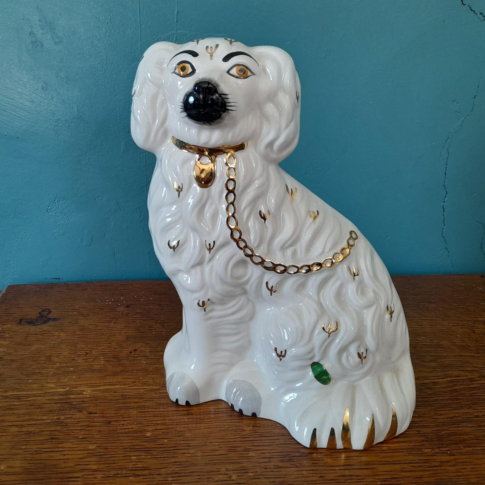 Vintage Beswick 10.6" Staffordshire Flat Back Dogs - Old English Dogs ...