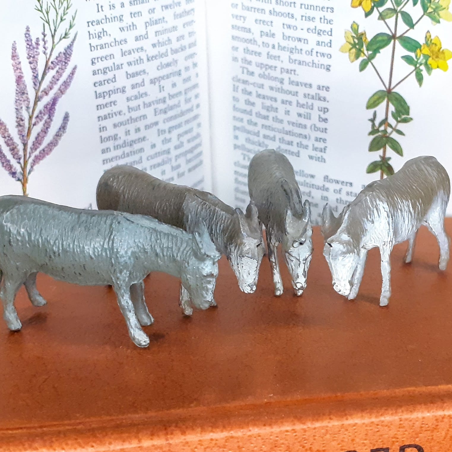 Vintage Taylor & Barrett Donkeys and Donkey Hut (1935) - Hollow-cast ...