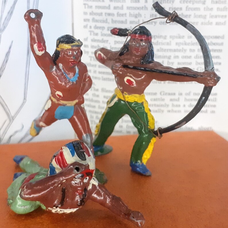 Vintage Timpo Indian Trio - Wild West Series (1950s) - Etsy