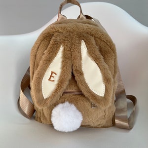 Personalised Bunny Plush Backpack , Custom Bunny Bag, Kids Backpack ...