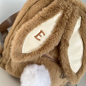 Personalised Bunny Plush Backpack , Custom Bunny Bag, Kids Backpack ...