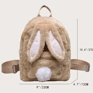 Personalised Bunny Plush Backpack , Custom Bunny Bag, Kids Backpack ...