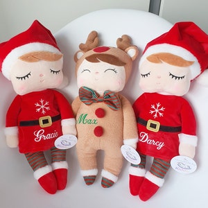 Personalized Christmas Soft Toy Dolls, Kids Ragdoll Gift, Baby First ...