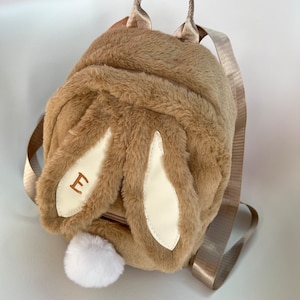 Personalised Bunny Plush Backpack , Custom Bunny Bag, Kids Backpack ...