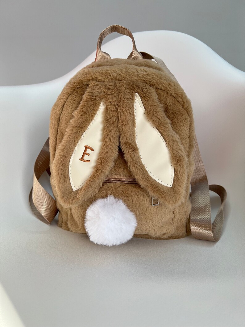Personalised Bunny Plush Backpack Custom Bunny Bag Kids - Etsy
