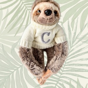 Personalized Sloth, Hanging Sloth Soft Toy, Sloth Gift, Custom ...
