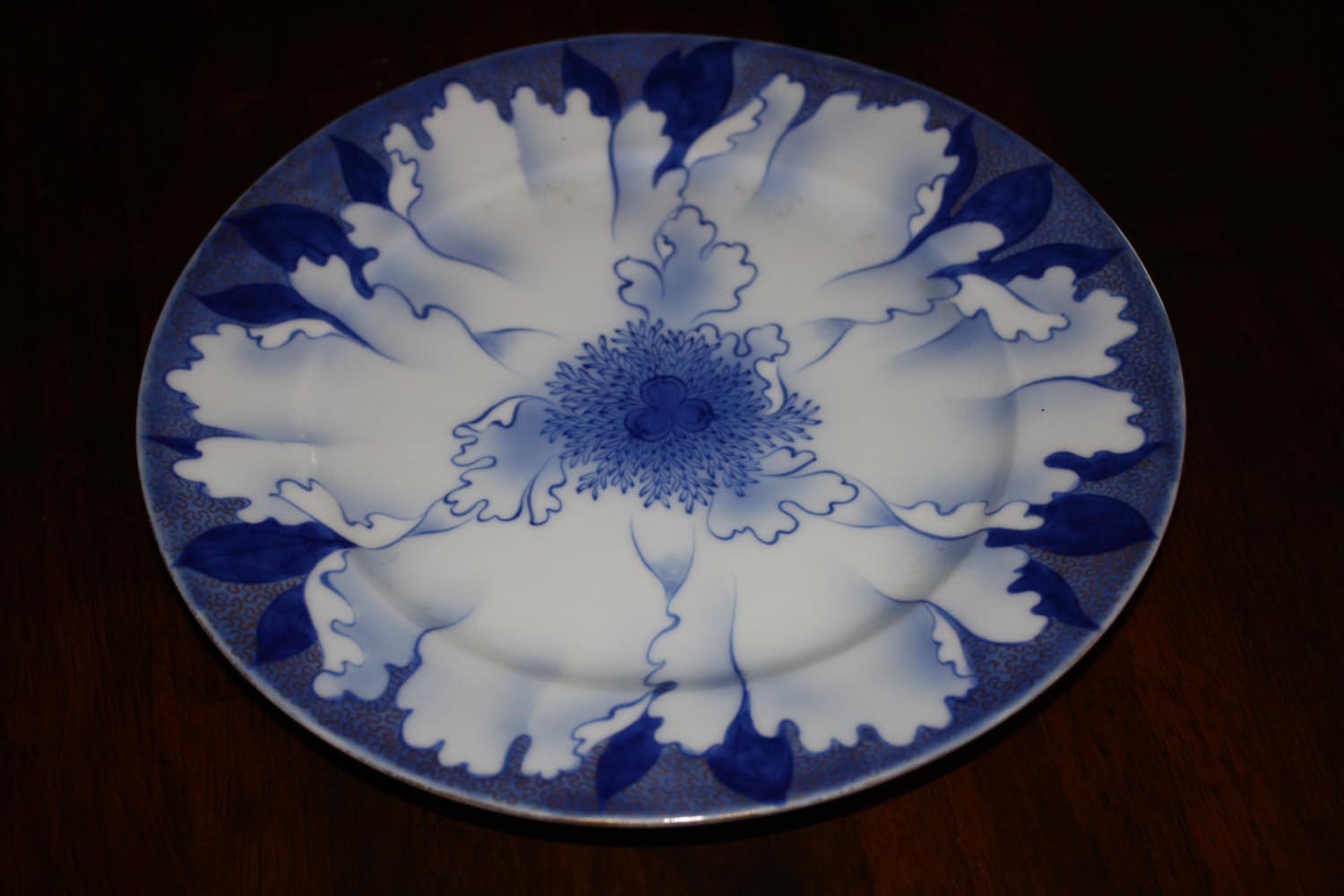 Fukagawa Japanese Porcelain Plate Peony Flower - Etsy