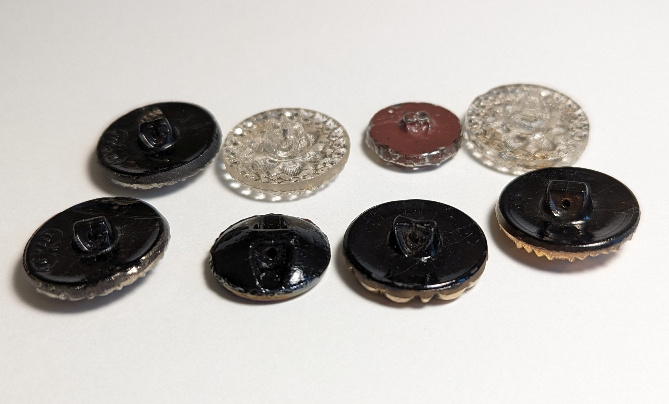 Vintage White Glass Button Assorted Lot - Etsy