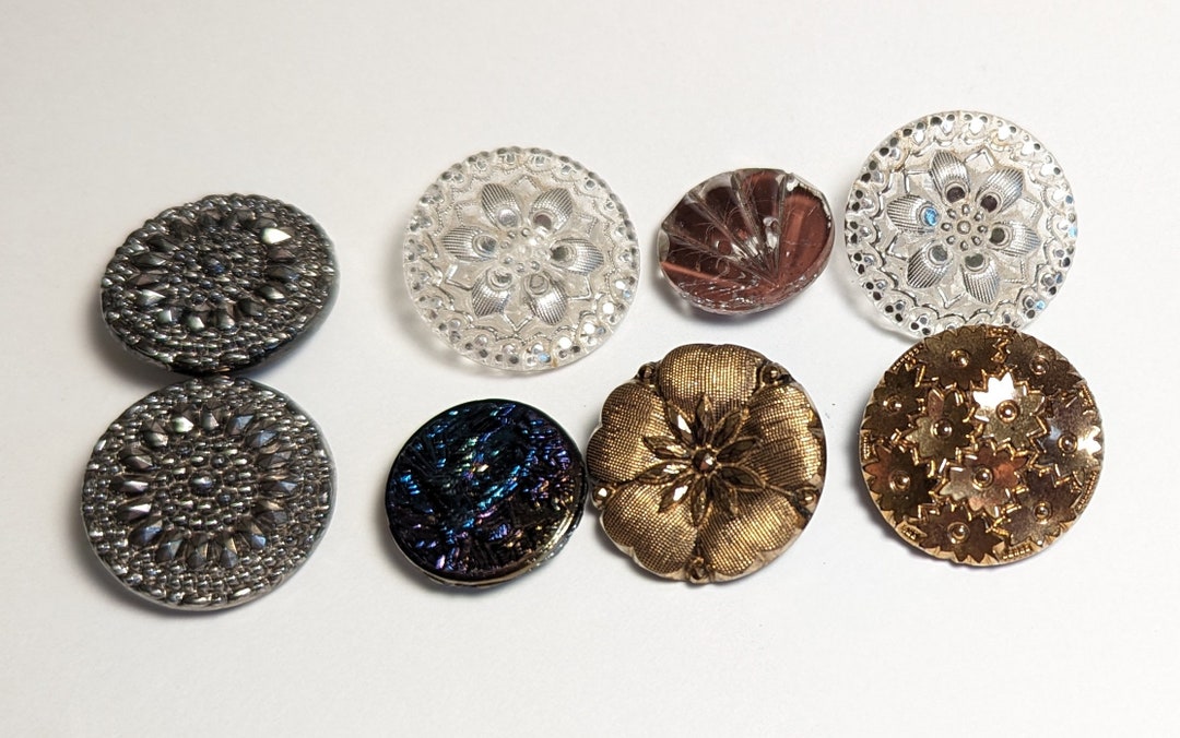 Vintage White Glass Button Assorted Lot - Etsy