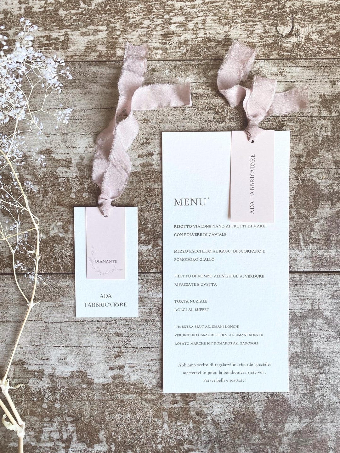Rectangular Cardboard Menu With Custom Graphics - Etsy