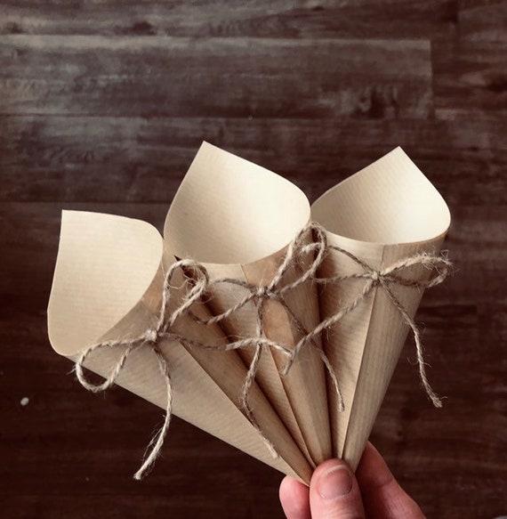 Set 10 Cones for Rice Rice Cones Refined Kraft Paper With - Etsy