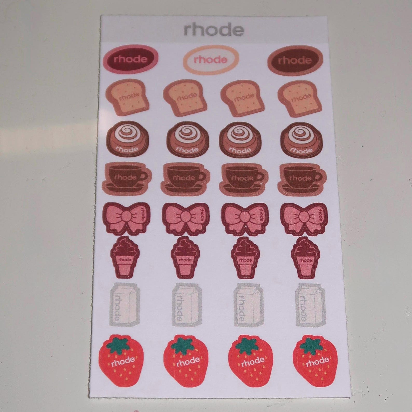 Hailey Bieber Rhode Glossier Strawberry Cinnamon Ribbon Makeup Skincare ...