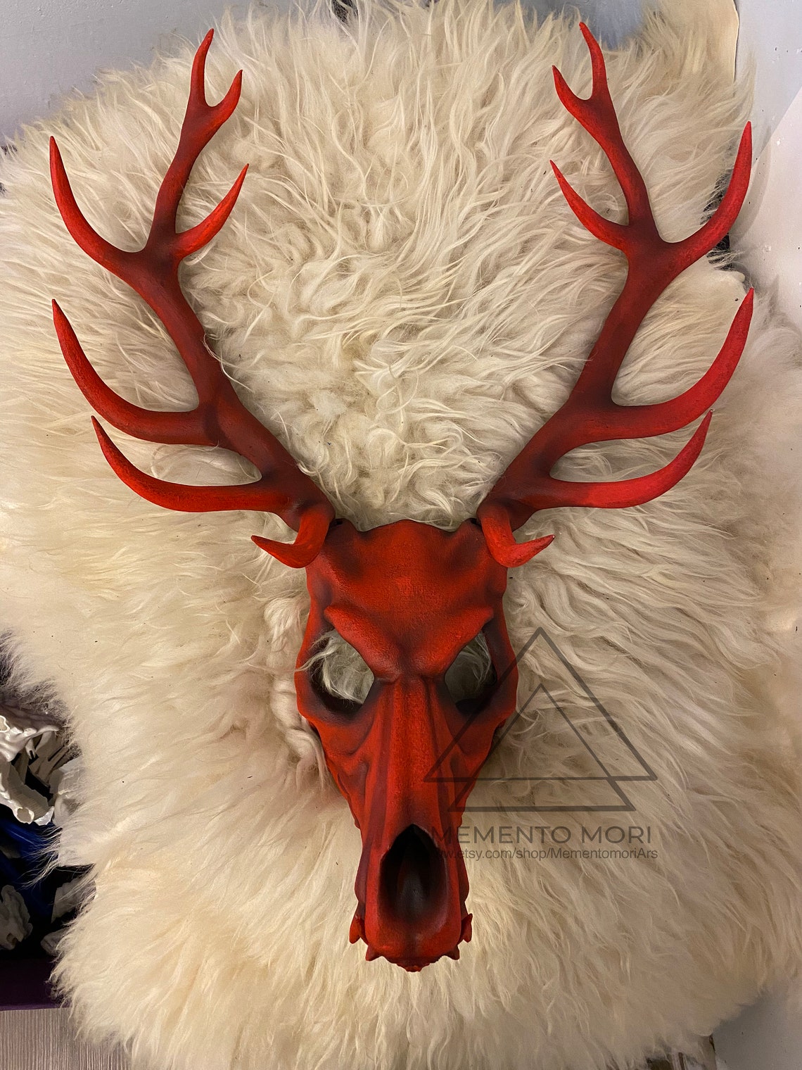 Movable Wendigo Skull Mask With Antlers /wendigo Macabre | Etsy