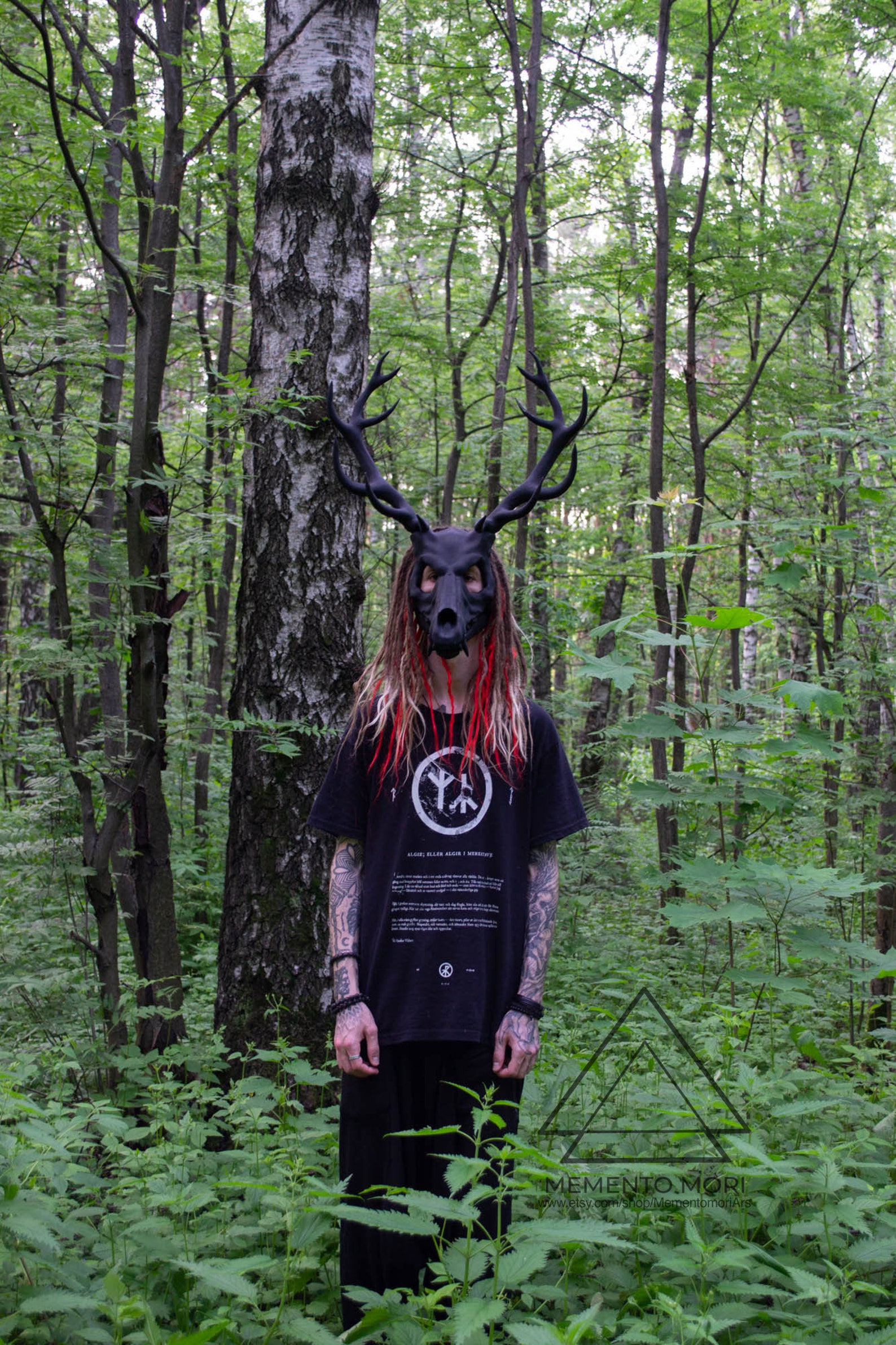 Movable Wendigo Skull Mask With Antlers /wendigo Macabre | Etsy