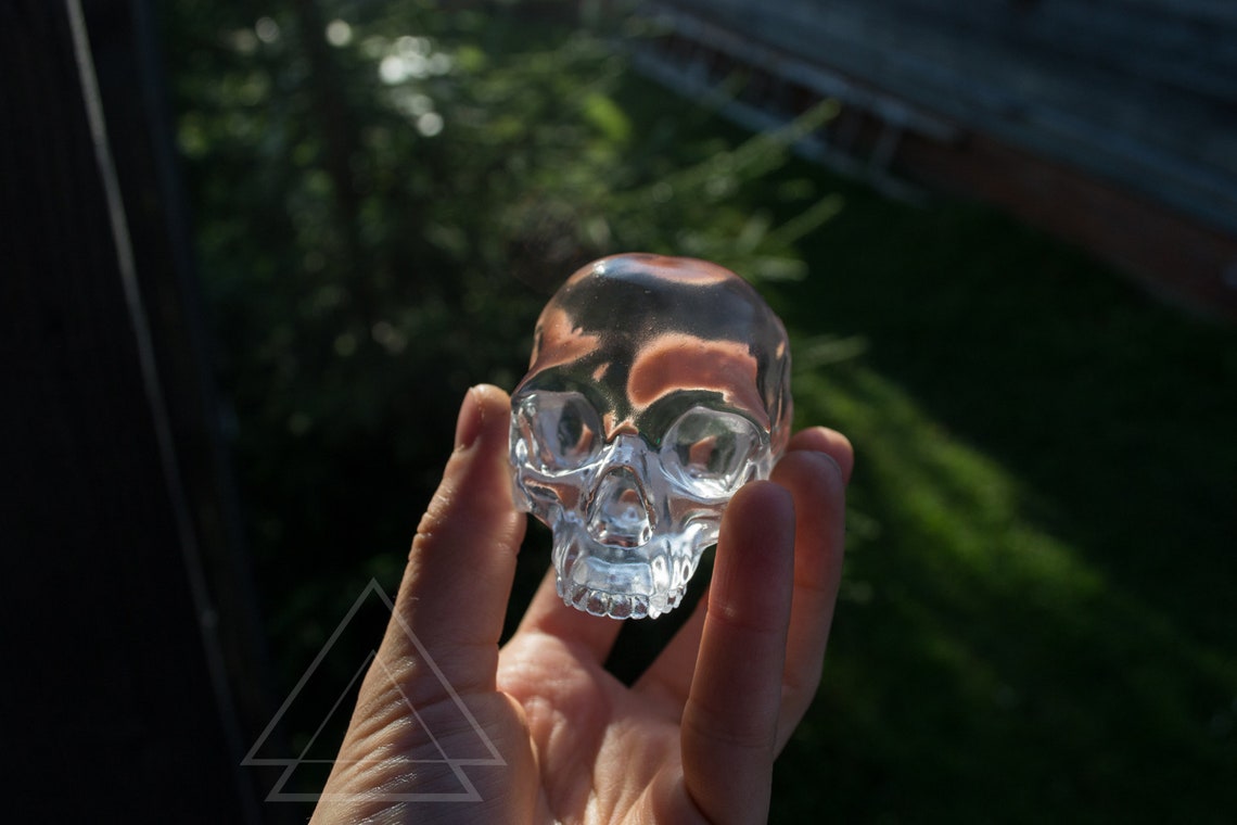 Translucent Faux Human skull acrylic gypsum / Gothic | Etsy