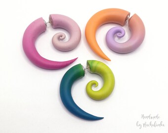 Spiral Fake Gauge - Etsy