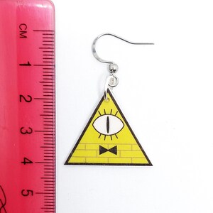 Bill Cipher Earrings, Polymer Clay Bill Cipher, Gravity Falls Earrings ...