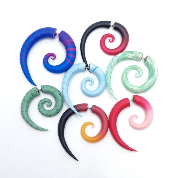 Fake Gauge Earrings - Etsy
