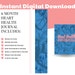 Heart Health Journal, Printable Heart Health Planner, Heart Healthy ...