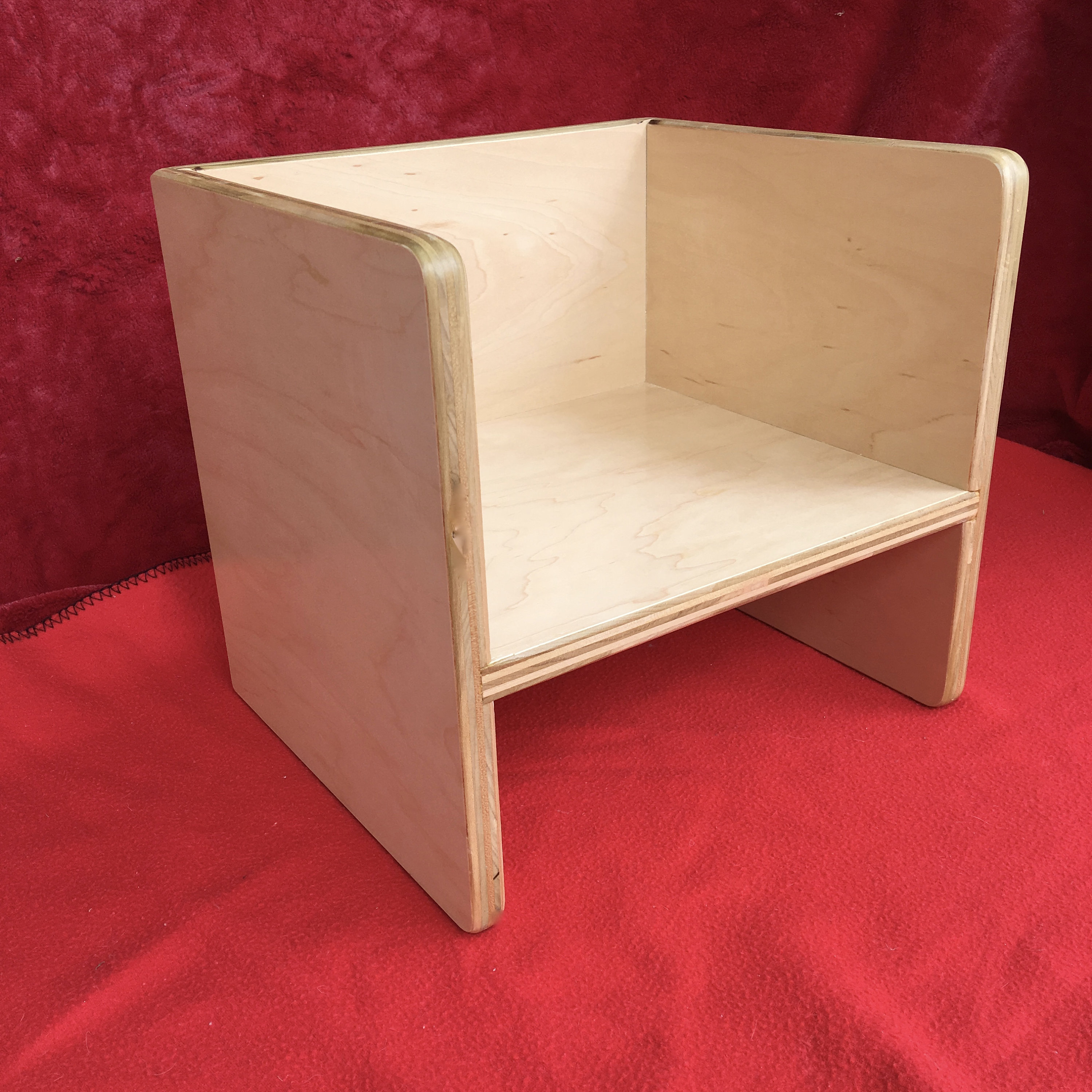 Montessori Cube Chair 2 Seat Height Toddler Chair Weaning Cube - Etsy