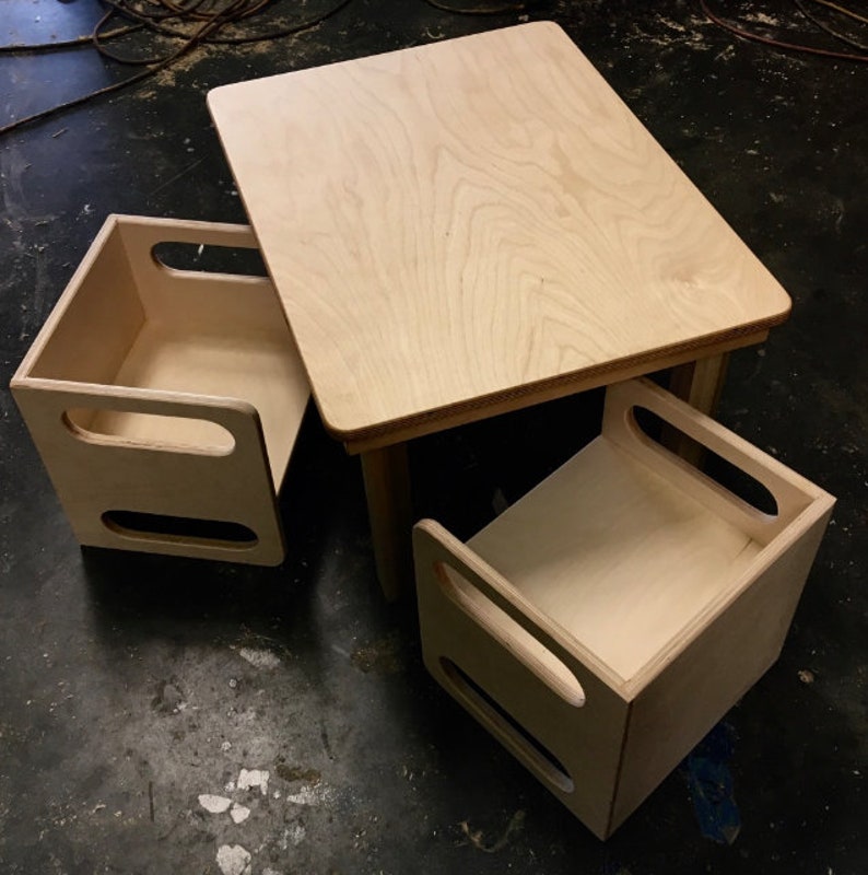 Cube Chair 4 and Table Set for Kids Weaning Chair and Table - Etsy